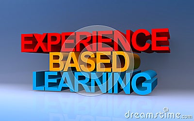 Experience Based Learning On Blue Stock Image | CartoonDealer.com ...