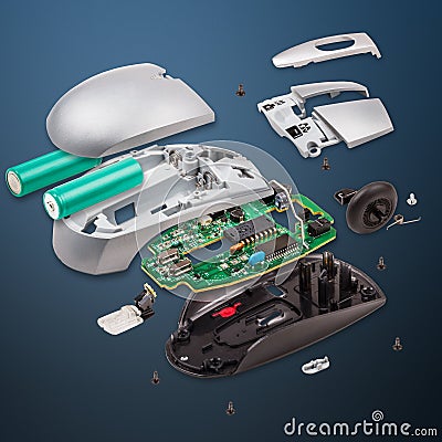 Explode View Of Mouse Stock Images - Image: 32985694