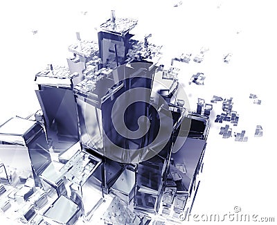 Exploding City Stock Illustration | CartoonDealer.com #9905680