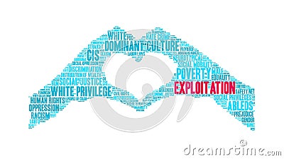 Exploitation Animated Word Cloud Stock Video - Video of economic ...