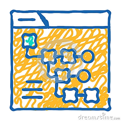Exploratory Data Analysis Icon Doodle Illustration Cartoon Vector ...