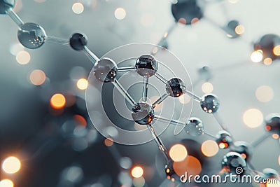 Chemical Interactions: 3D Model Illustrating The Fascinating Interplay ...