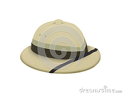 Explorer Hat For Tropical Destination. Royalty Free Stock Image - Image ...