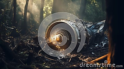 Exploring The Aftermath: Airplane Engine Disaster Stock Photography ...
