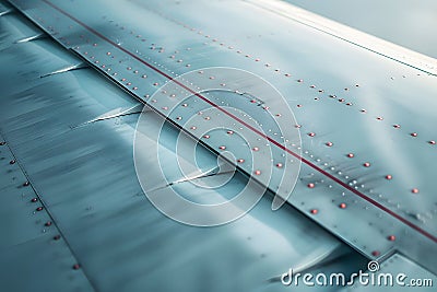 Exploring The Intricate Design Of Aircraft Wings, A Close-Up View Of ...