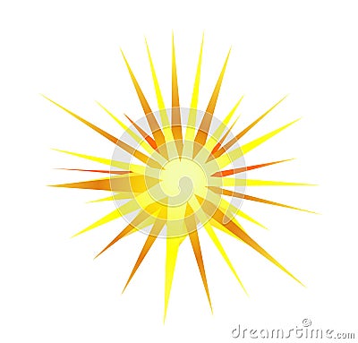 Explosion, Blast Symbol Element Vector Illustration Stock Vector ...