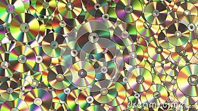 Explosion of CD-DVD Discs stock footage. Video of movie - 175350044