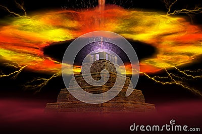 Explosion Of Pyramid Royalty-Free Stock Photo | CartoonDealer.com #18749685