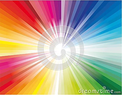 Explosion Of Rainbow Ray Lights Royalty Free Stock Photos - Image: 9941248