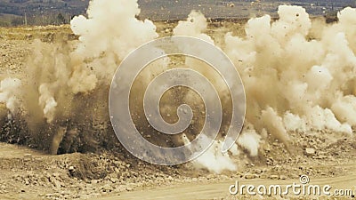 An Explosion in a Rock Quarry Stock Footage - Video of blast, rock ...