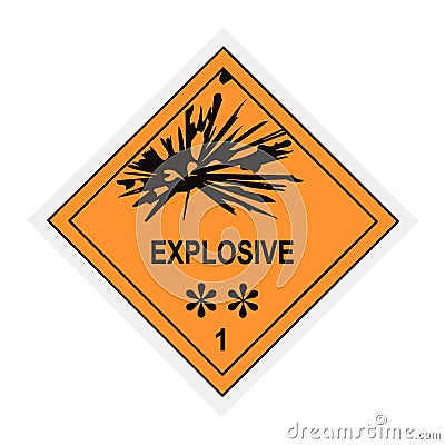 Explosive Warning Label Royalty-Free Stock Image | CartoonDealer.com ...