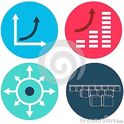 Exponential Growth Icons Stock Vector - Image: 39635272