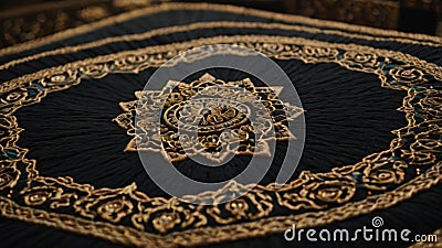 Exquisite Patterns On The Kiswah Of The Kaaba In Mecca, Saudi Arabia ...