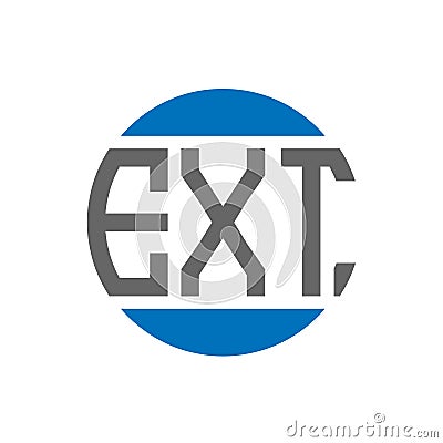 EXT Letter Logo Design On White Background. EXT Creative Initials ...