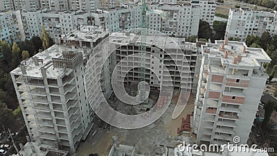 Extensive Scaffolding Providing Platforms for Work in Progress. Stock ...