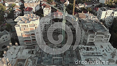 Extensive Scaffolding Providing Platforms for Work in Progress. Stock ...