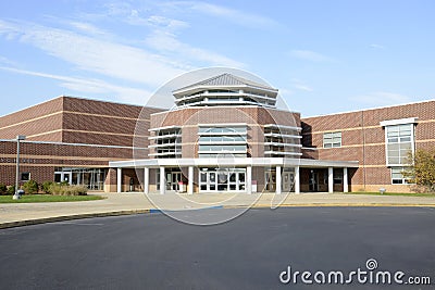 Exterior Of A Modern High School Building Stock Photo - Image: 27557110