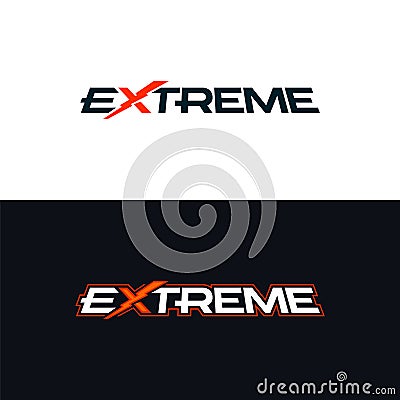 Extreme Logo. Logotype With The Word Extreme. Vector Design ...