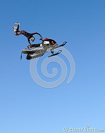 Extreme Snowmobile Jumping Editorial Photography - Image: 8499302