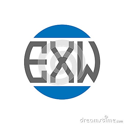 EXW Letter Logo Design On White Background. EXW Creative Initials ...