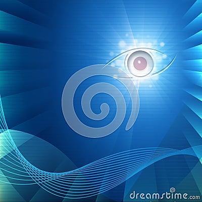 Eye Background Shows Sight Observing And Vision Royalty-Free Stock ...