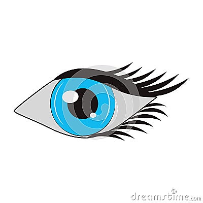 Eye Human Optical Vision Cartoon Vector Illustration | CartoonDealer ...