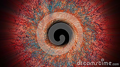 Eye String Nebula Black Hole Particle Animation. Stock Footage - Video ...