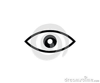 Eye Symbol Sight Icon Design Cartoon Vector | CartoonDealer.com #186056707