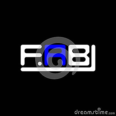 FAB Letter Logo Creative Design With Vector Graphic, FAB Simple And ...
