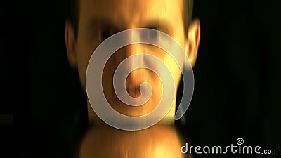 The Face of Evil Men Distorted Random Characters. Concept: a Glitch in ...