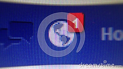 Facebook Notification Screenshot Editorial Stock Image - Image: 34817699