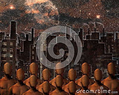 Faceless Crowd Royalty-Free Stock Photography | CartoonDealer.com ...