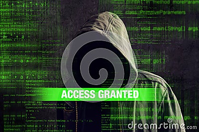 Faceless Hooded Anonymous Computer Hacker Stock Image | CartoonDealer ...