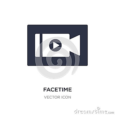 Facetime Icon On White Background. Simple Element Illustration From UI ...