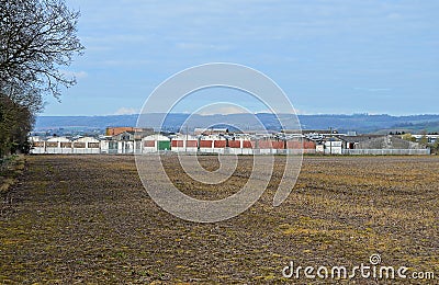 Factory In A Field - Industrial Units Royalty-Free Stock Photo ...