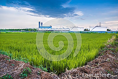 The Factory And Field Royalty-Free Stock Photography | CartoonDealer ...