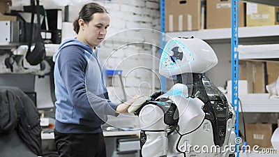 Robotic Arm Makes An Injection With Chemotherapy Medicine. Two ...