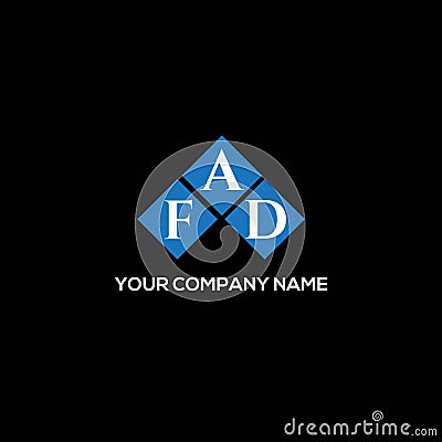 FAD Letter Logo Design On BLACK Background. FAD Creative Initials ...