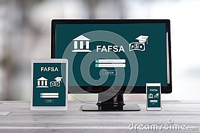 Fafsa Concept On Different Devices Stock Photography | CartoonDealer ...