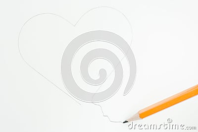 Failing In Drawing A Heart Stock Image | CartoonDealer.com #23461303