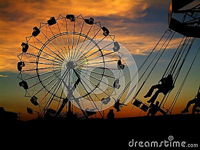 Fair At Sunset Royalty Free Stock Images - Image: 22919