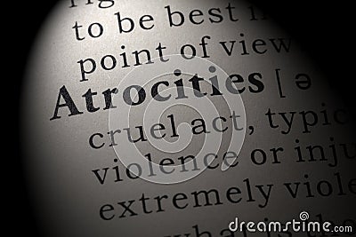 Definition Of Atrocities Stock Photography | CartoonDealer.com #125848862