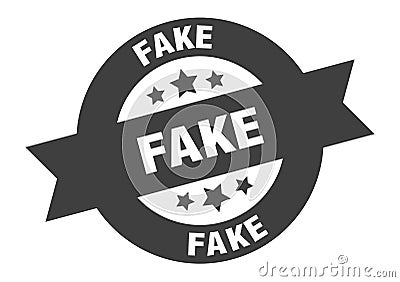 Fake Sign Cartoon Vector | CartoonDealer.com #160386405