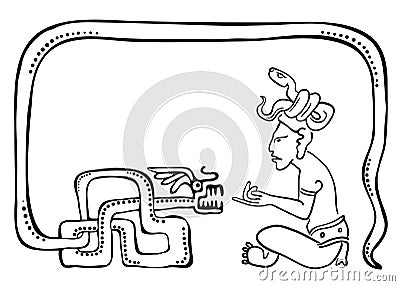 Fakir, Illustration In Maya Style Cartoon Vector | CartoonDealer.com ...