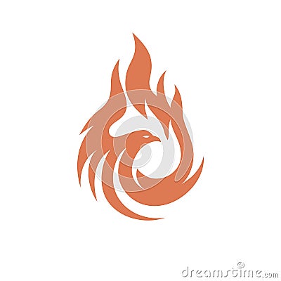Falcon fire logo design stock vector. Illustration of symbol - 174734862