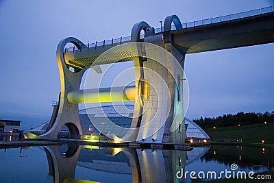 Falkirk Wheel At Night Royalty Free Stock Photography - Image: 2688677