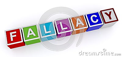Fallacy Word Block Royalty-Free Stock Image | CartoonDealer.com #181396954