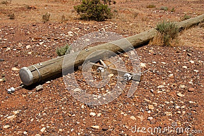Fallen Electricity Pole Royalty-Free Stock Image | CartoonDealer.com ...