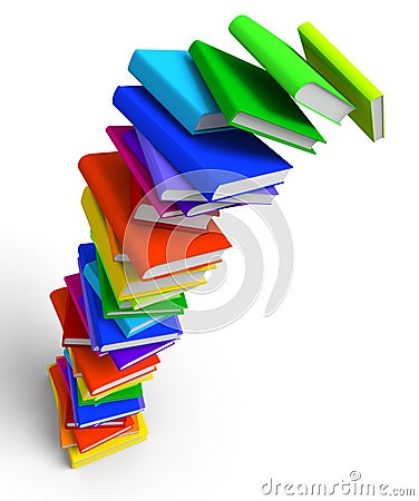 Falling Books Stack Stock Images - Image: 11899514