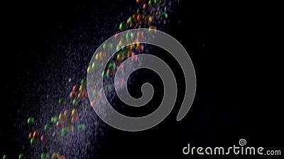 Falling Candy for Halloween Day Animated Stock Video - Video of candle ...